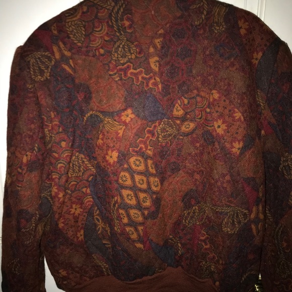 Basler | Jackets & Coats | Vintage Basler Quilted Wool Bomber Jacket ...